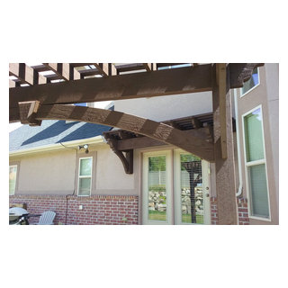 Fullsize Timber Frame Pergola & Timber Frame Awning - Classique ...