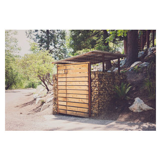 Garbage + Recycling Enclosure - Rustic - Patio - Other - by Regenesis ...