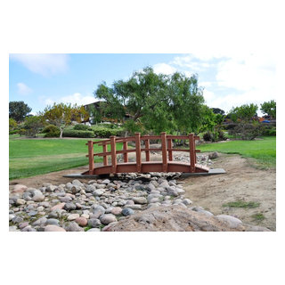 Garden Bridge - Contemporary - Patio - Portland - by Redwood Garden ...