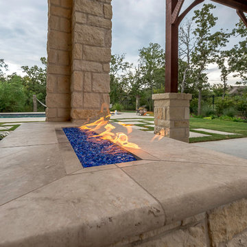 Travertine Top Fire Pit - Photos & Ideas | Houzz