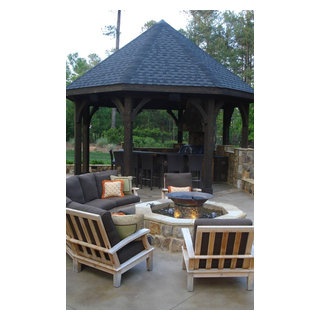 Gazebo and firepit - Traditional - Patio - Raleigh - by EMK ...