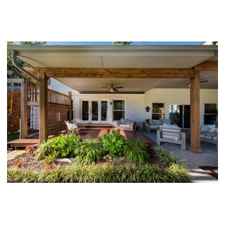 Golf Course view Roof Extension - Modern - Patio - Dallas - by ...