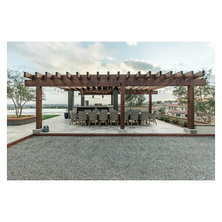 Gorgeous Infinity Pool with mulitple outdoor living spaces ...