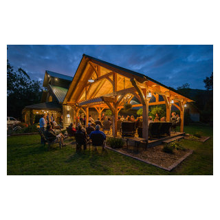Grandfather Vineyard Pavilion - Rustic - Patio - Charlotte - by ...