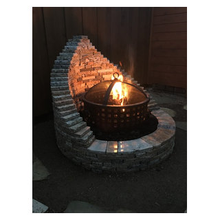 Granite Kitchen & Granite Fire Pit - Craftsman - Patio - Dallas - by ...