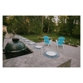 Hampton Limestone Grill Island - Traditional - Patio - Toronto - by ...