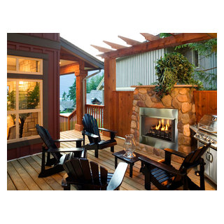 Heat & Glo Villa Gas Fireplace - Contemporary - Patio - Minneapolis ...