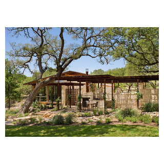Hill Country River Ranch - Rustic - Patio - Austin - by Studio ...