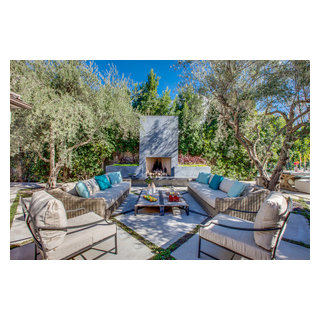 Hollywood Hills Landscape Design Project - Contemporary - Patio - Los ...