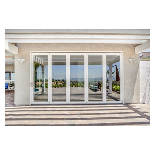 Indoor-Outdoor Pool House Created with Two AG Millworks Accordion Doors ...