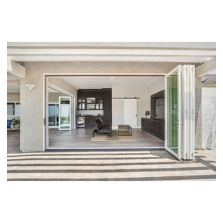 Indoor-Outdoor Pool House Created with Two AG Millworks Accordion Doors ...