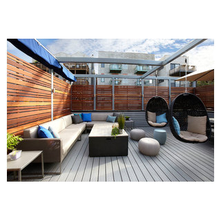 infinity Canopy incorporated in a unique frame design at a Chicago roof ...