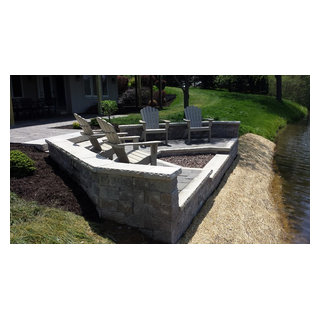 Infinity edge fire pit - Traditional - Patio - Chicago - by Outdoor ...
