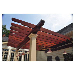 Ipe Pergola - Contemporary - Patio - DC Metro - by Land & Water Design ...