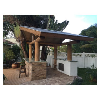 Kraft Tiki Hut - Rustic - Patio - Miami - by Acassa Construction LLC ...