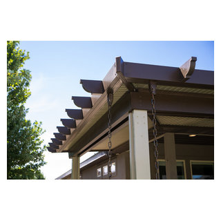 L Shaped Solid Cover - Mediterranean - Patio - Boise - by ShadeWorks ...