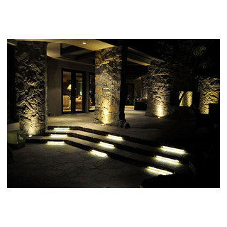 LED Stone Patio and Stair Lighting - Contemporary - Patio - St Louis ...
