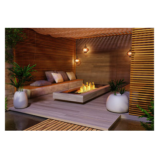 Linear Curved 65 - Contemporary - Patio - Los Angeles - by EcoSmart ...