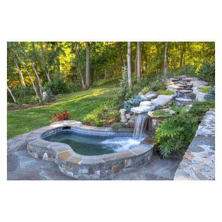 Luxurious, Rugged Natural Stone Spa - Traditional - Patio - New York ...