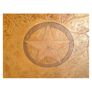 Medallions - L&L Concrete Contractors - Transitional - Patio - Houston ...