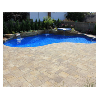 Merrick Pool Patio - Pool - New York - by Cambridge Pavingstones with ...