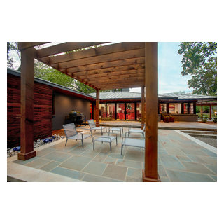 Milton S Residence - Midcentury - Patio - Charlotte - by TG&R Landscape ...