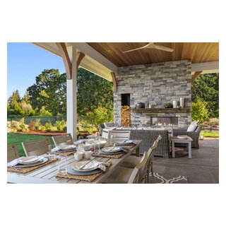 Modern English Farmhouse | Hillsboro, Oregon - Farmhouse - Patio ...