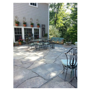 Mosaic Bluestone Patio - Rustic - Patio - New York - by Landmark ...