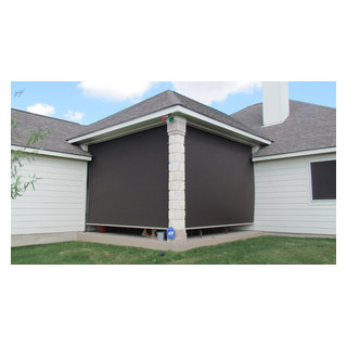 Motorized patio shades - Sud-Ouest Américain - Terrasse et Patio ...