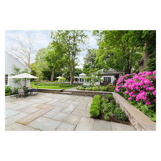 Newton Transitional Pool Landscape - Traditional - Patio - Boston - by ...