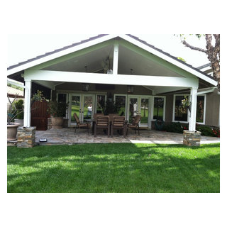 Out Door Motorized Sunscreen Shades - Craftsman - Patio - Orange County ...