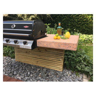 Outdoor BBQ Worktop - Contemporary - Patio - Surrey - by Salmon Pink ...