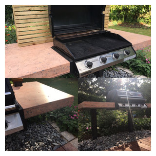 Outdoor BBQ Worktop - Contemporary - Patio - Surrey - by Salmon Pink ...