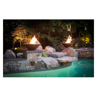 Outdoor fire feature - Traditional - Patio - Boston - by StoneFire ...