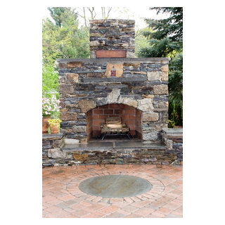 Outdoor Fireplace - Traditional - Patio - Boston - by StoneFire Outdoor ...