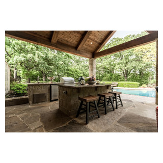 Outdoor Kitchen Addition - Transitional - Patio - Dallas | Houzz