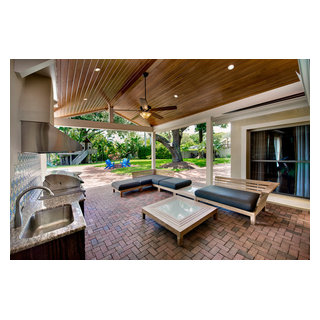 Outdoor Kitchen Remodel and Covered Patio Addition Fort Myers FL ...