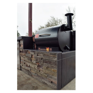 Outdoor Kitchen Smoker built-in - Traditional - Patio - Portland - by ...