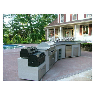 Outdoor Kitchen w/ Good one Smoker - Traditional - Patio - Other - by ...