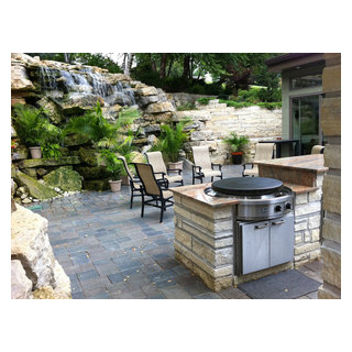 Outdoor Kitchen with Evo Circular Cooktop - Patio - Portland - by Evo ...