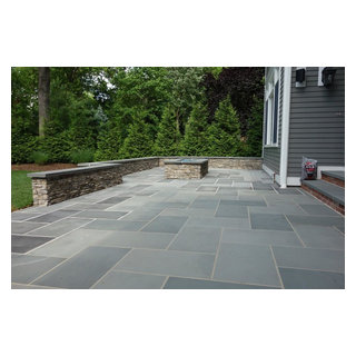 Outdoor Living Space - Bluestone Patio, Kitchen, Fire Pit ...