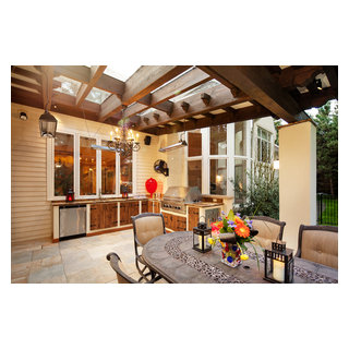 Outdoor Living with Inglenook - Mediterranean - Patio - Seattle - by ...