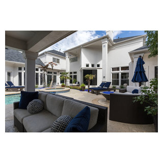 Outdoor Pool Area Refresh - Contemporary - Patio - Dallas - by The ...