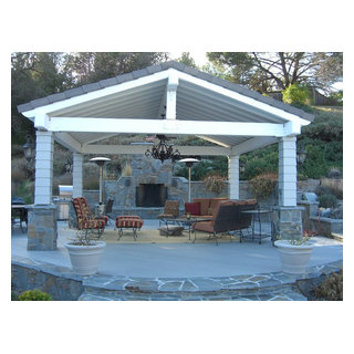 Patio covers - Traditional - Courtyard - Los Angeles - by Randal G ...