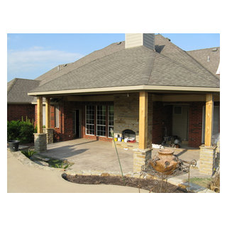 Patio/Outdoor Living Addition with fireplace - Traditional - Patio ...