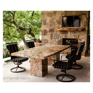 Patio Table - Traditional - Patio - Austin - by Renaissance Stone Works ...