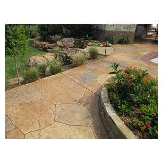 Pattern Concrete - Contemporary - Patio - Dallas - by Scapes ...