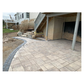 Paver Patio and walkway - Contemporary - Patio - by Omega Brick ...