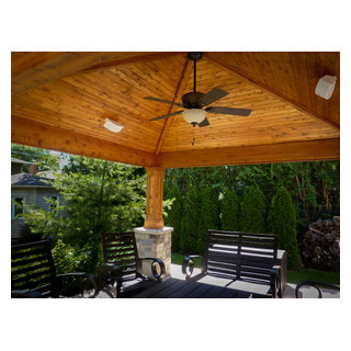 Pavilion & Custom Screen - Patio - Toronto - by Benchmark Building ...