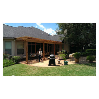 Pergola with Insect Screen Enclosure - San Antonio, TX - Contemporary ...